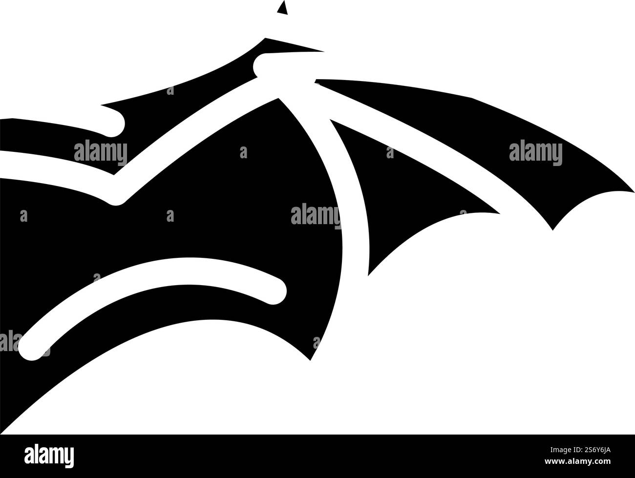 gargoyle wing glyph icon vector. gargoyle wing sign. isolated symbol ...