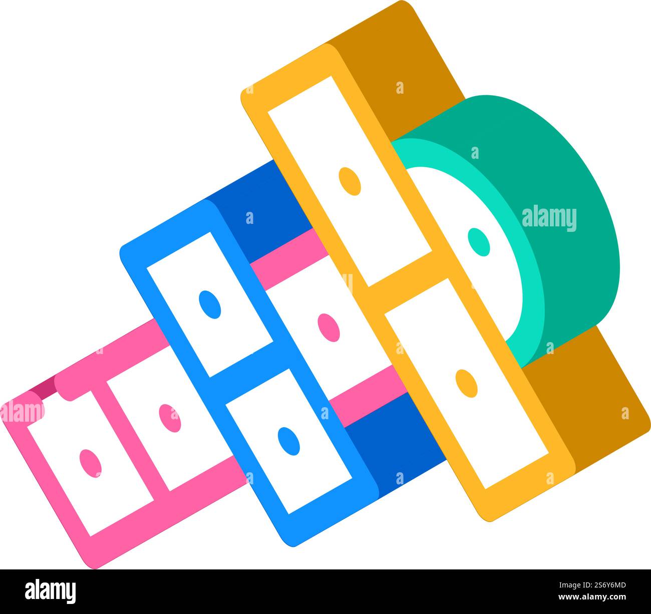 street games isometric icon vector. street games sign. isolated symbol ...