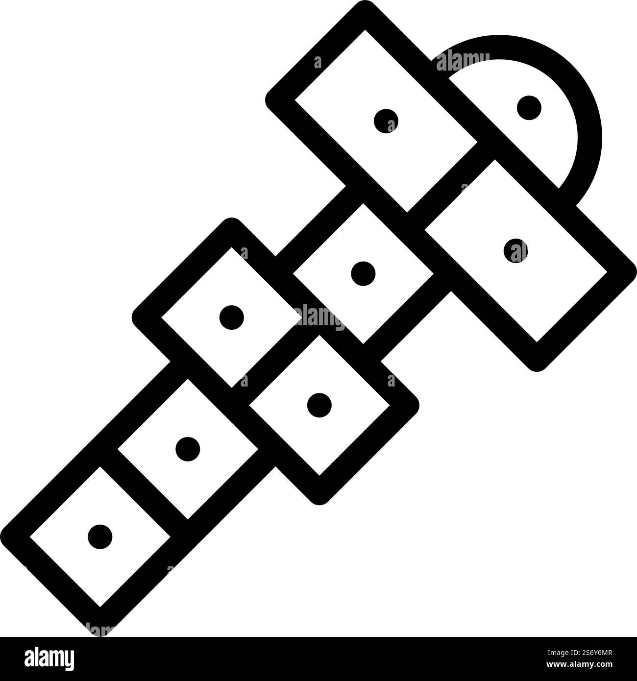 street games line icon vector. street games sign. isolated contour ...