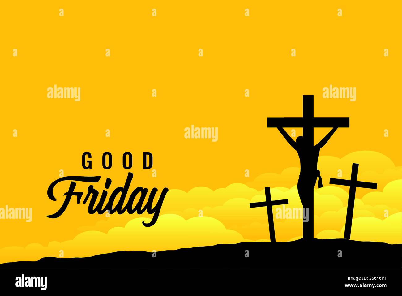 good friday divine yellow poster design Stock Vector Image & Art - Alamy