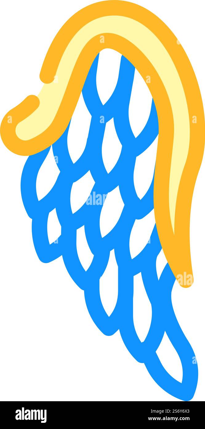 angel wing color icon vector. angel wing sign. isolated symbol ...