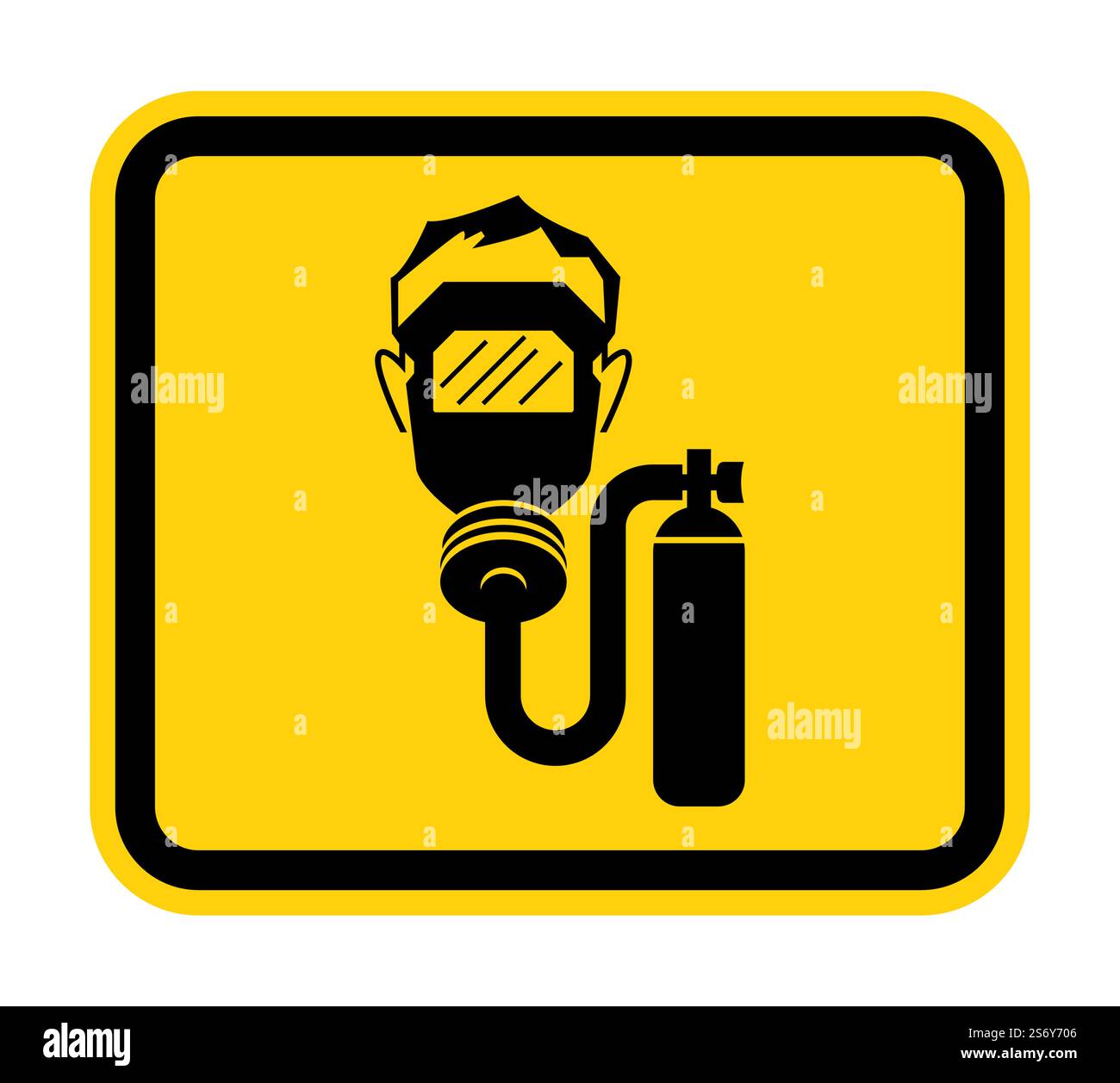 Warning Sign Breathing Apparatus Required Stock Vector Image & Art - Alamy