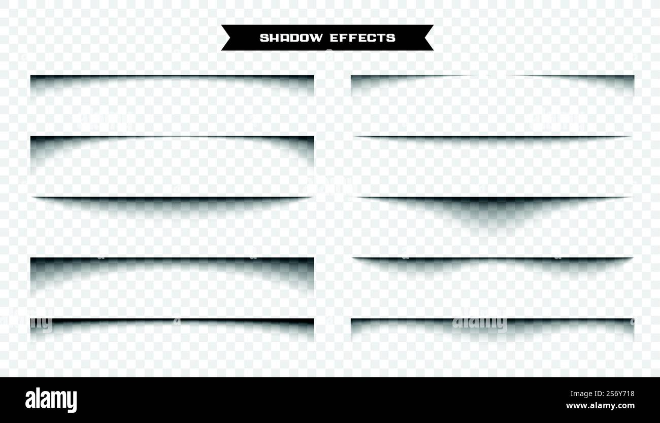 realistic paper shadows effect background Stock Vector Image & Art - Alamy