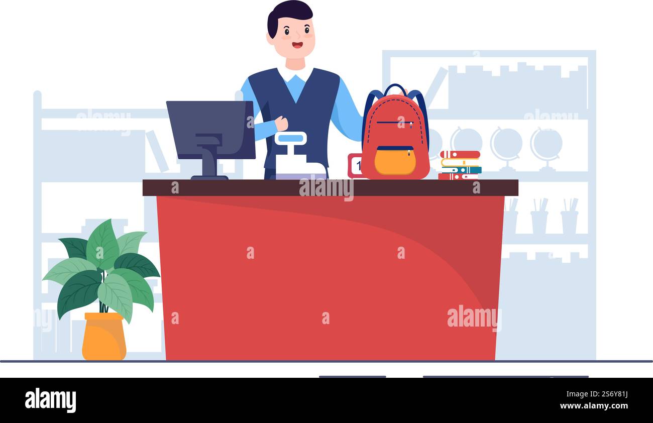 Stationery Shop for Buying School Supplies Like a Book, Backpack ...
