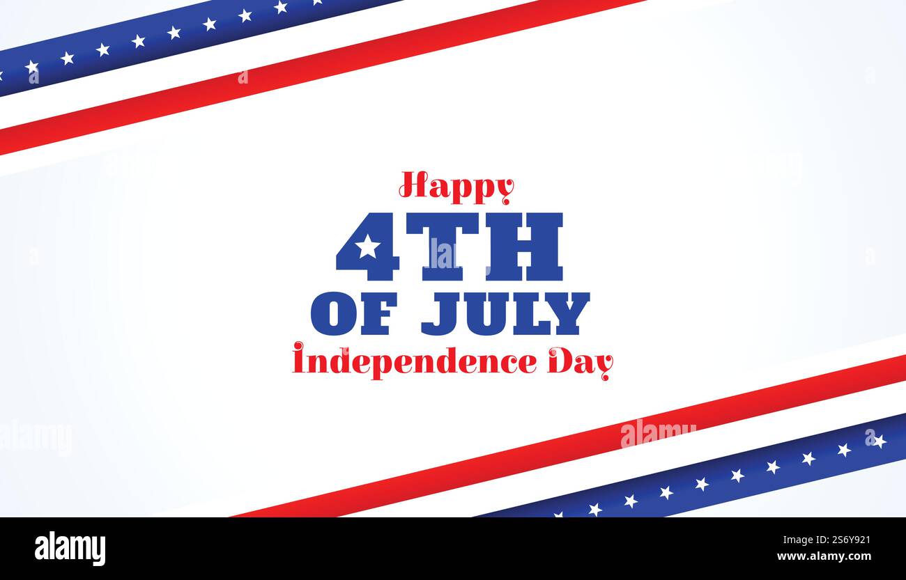happy 4th of july independence day creative simple background Stock ...