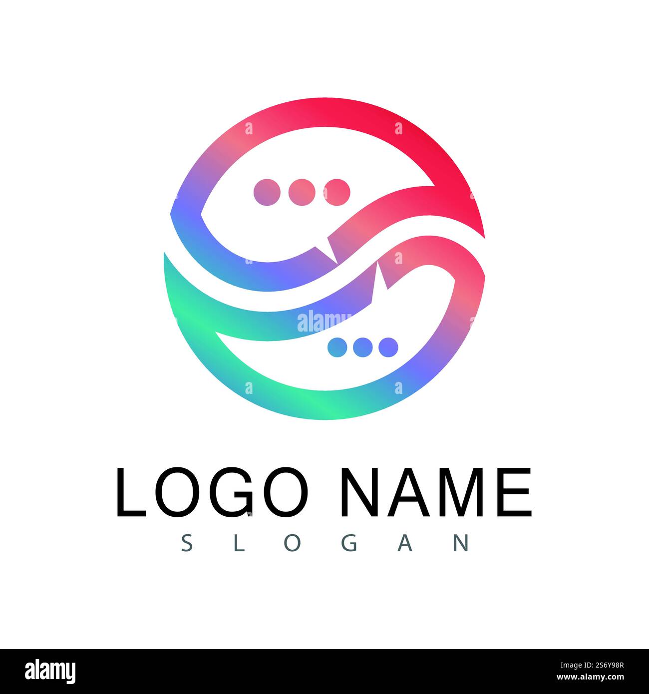 Speech bubble Logo template vector illustration Stock Vector Image ...