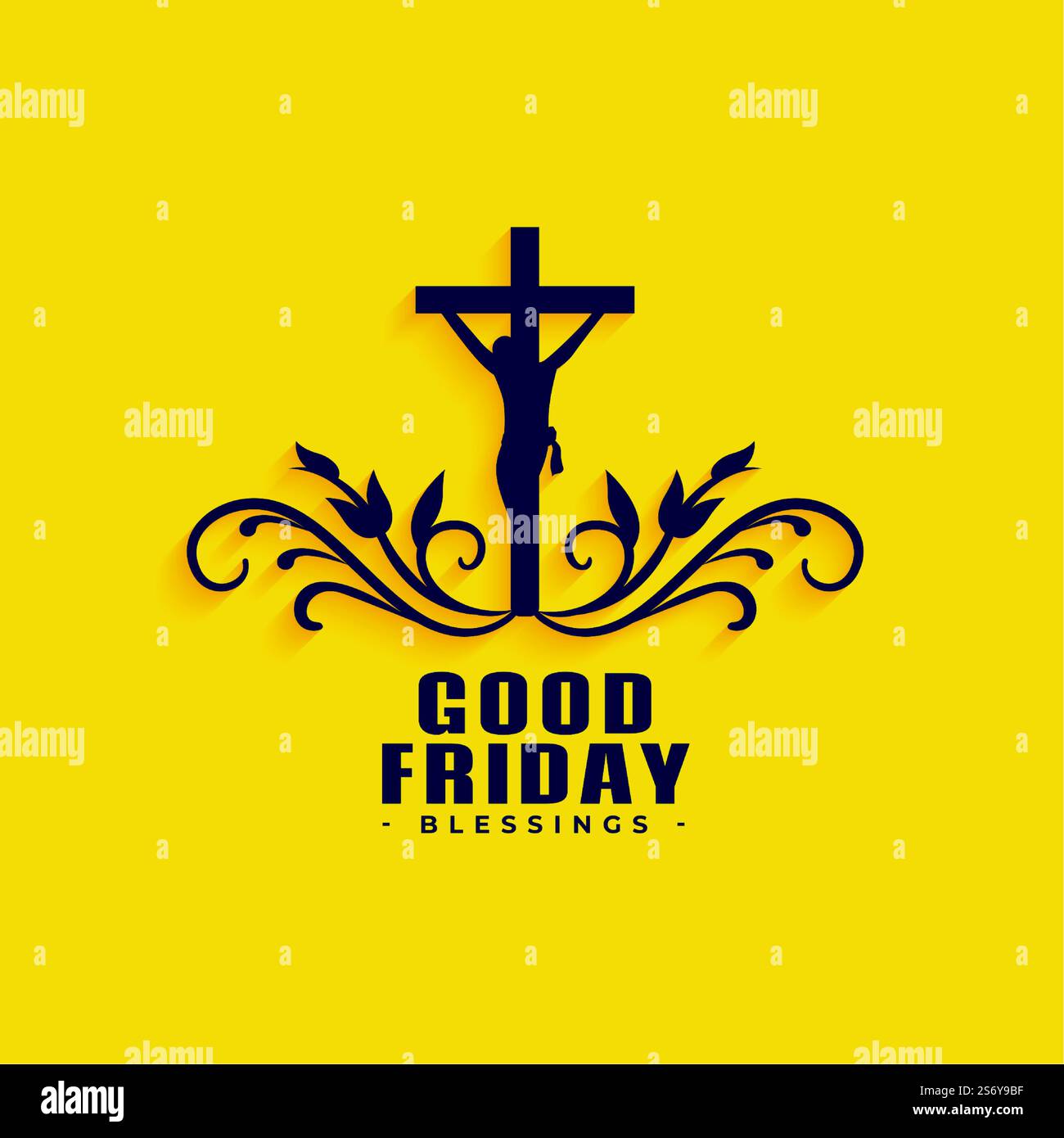 good friday poster with jesus crucifixion Stock Vector Image & Art - Alamy