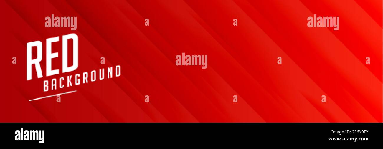red wide banner with lines pattern design Stock Vector Image & Art - Alamy