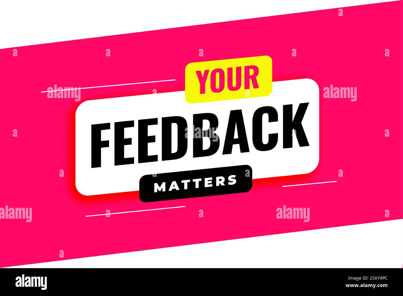 Feedback opinion poster design hi-res stock photography and images - Alamy