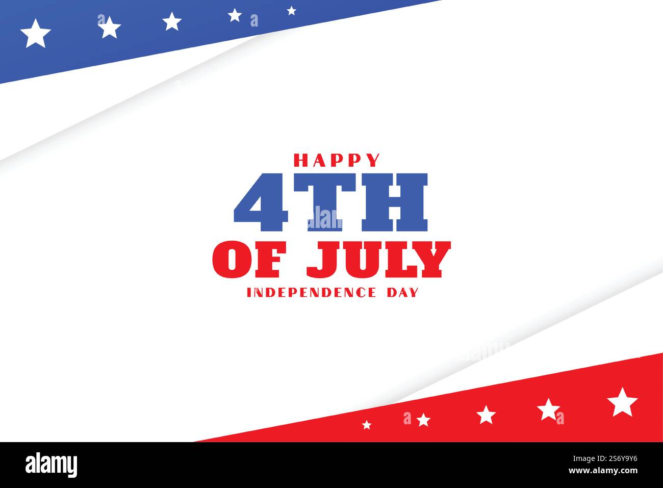 simple 4th of july american independence day flag background Stock ...