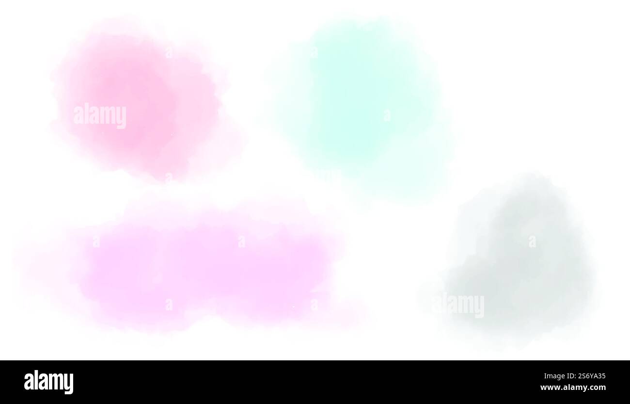 soft pastel colors watercolor banners set Stock Vector Image & Art - Alamy