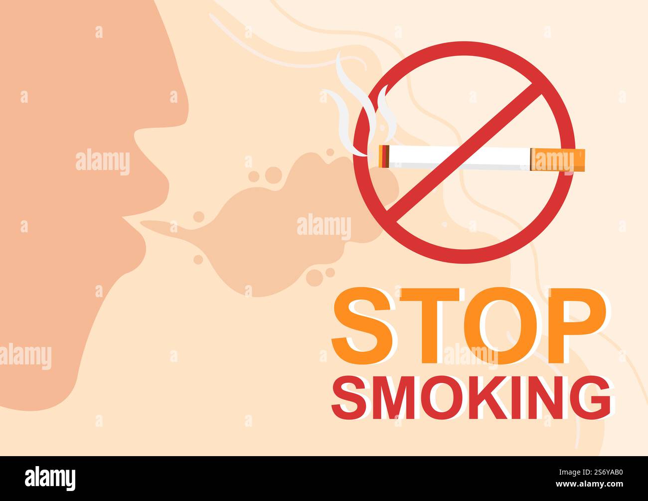 Stop Smoking or No Cigarettes for Fight Against Unhealthy Smoker Habit ...