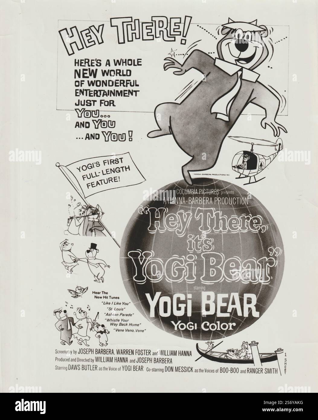 Hey There Its Yogi Bear 1964 Hanna Barbera Productions Animation Stock ...