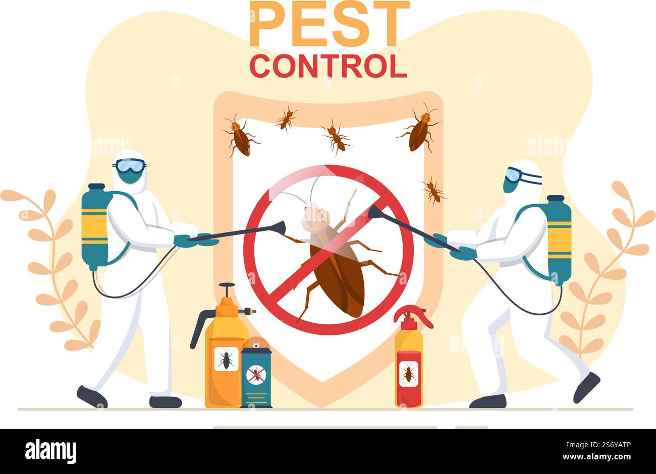Pest Control Service with Exterminator of Insects, Sprays and House ...