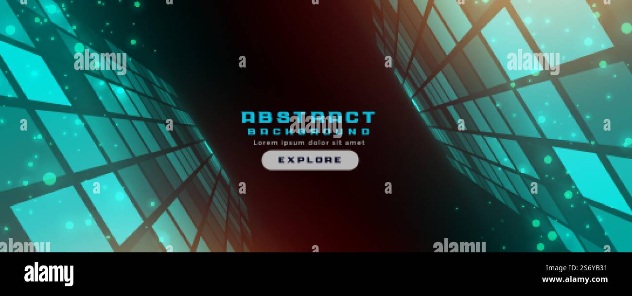 abstract futuristic technology style banner design Stock Vector Image ...