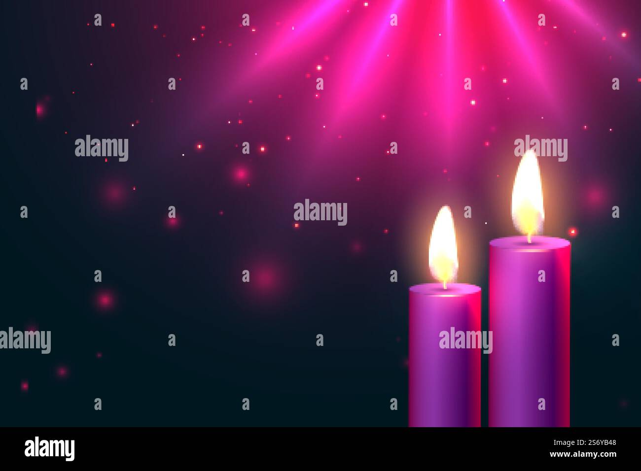 Advent candles church purple Stock Vector Images - Alamy