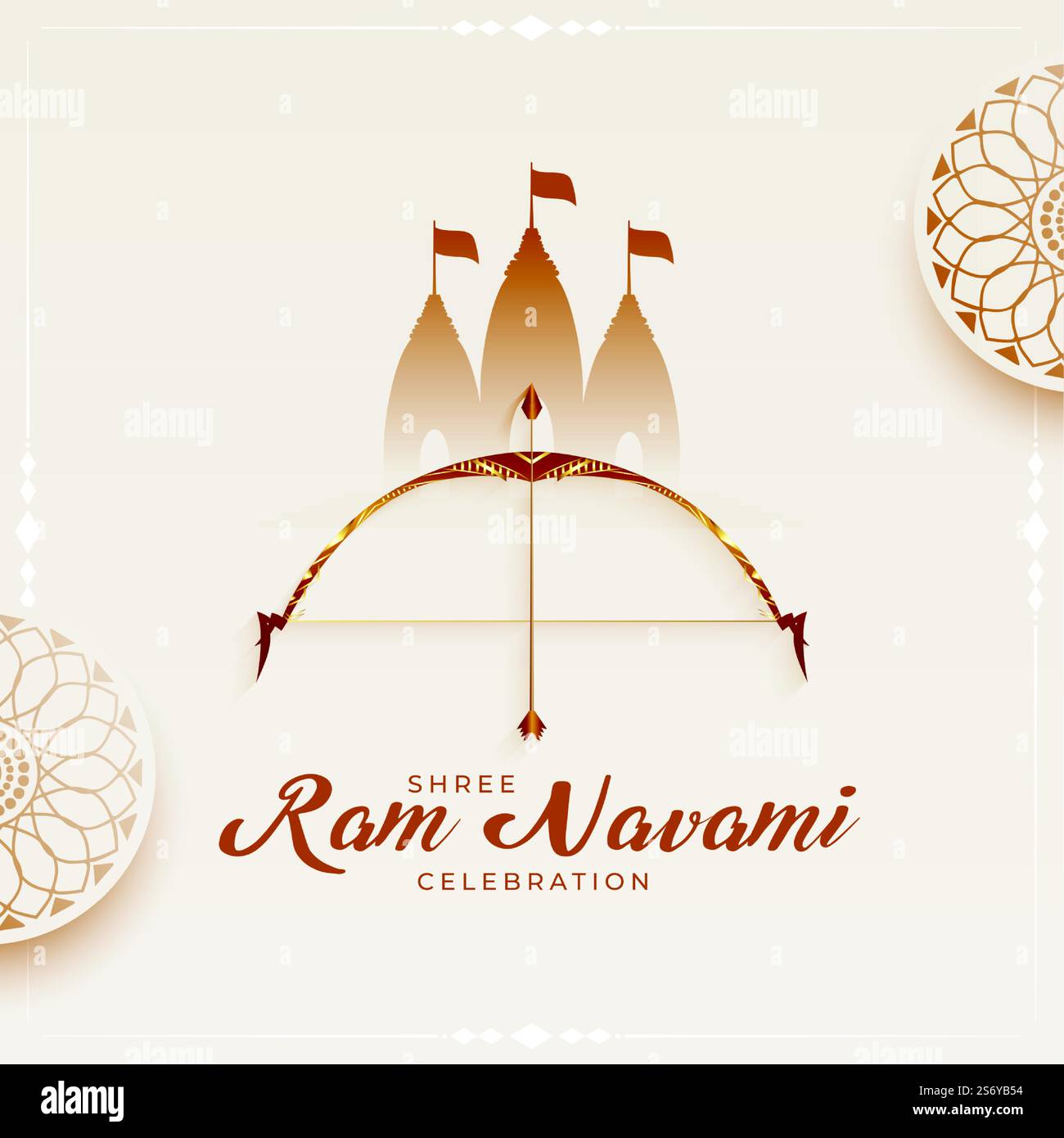 ram navami festival wishes card background Stock Vector Image & Art - Alamy
