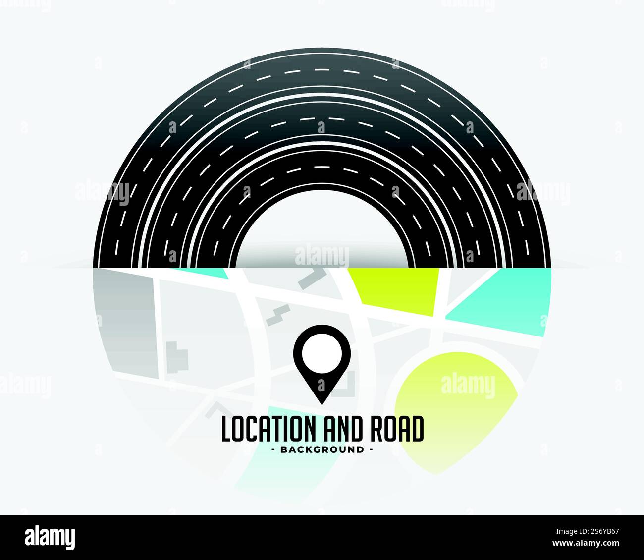 road map pathway travel background design Stock Vector Image & Art - Alamy