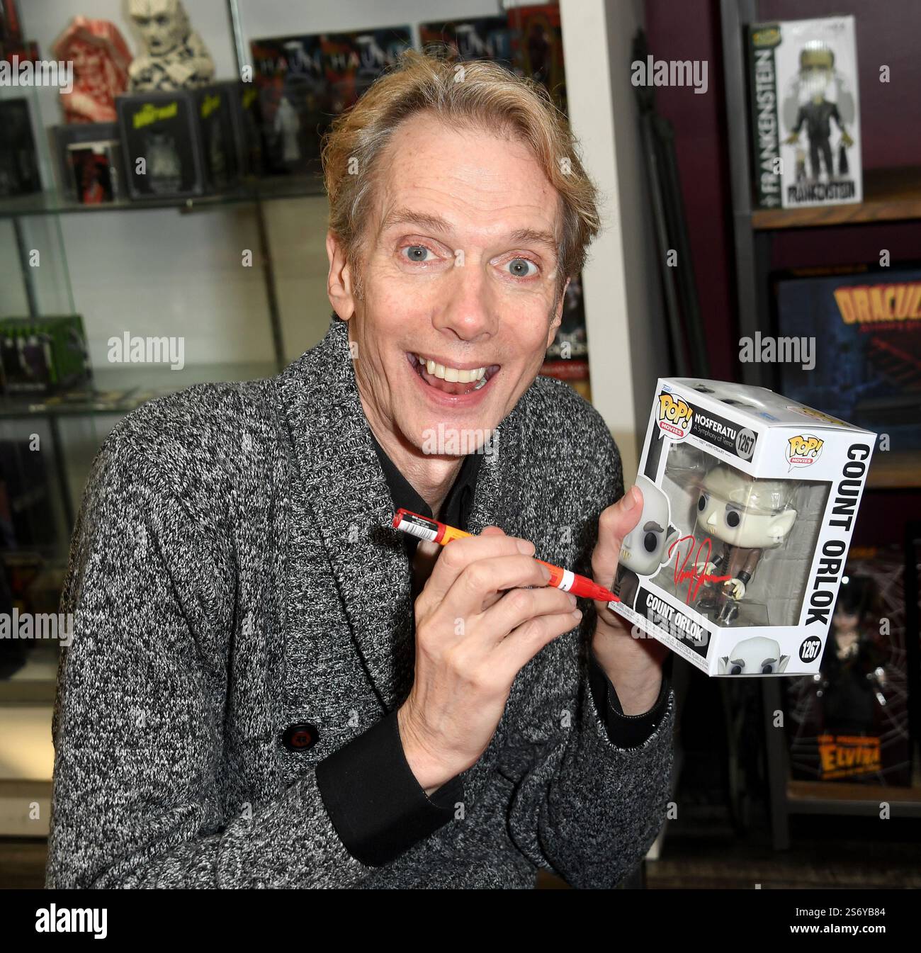 Burbank, United States. 11th Jan, 2025. Actor Doug Jones signs a FUNKO ...