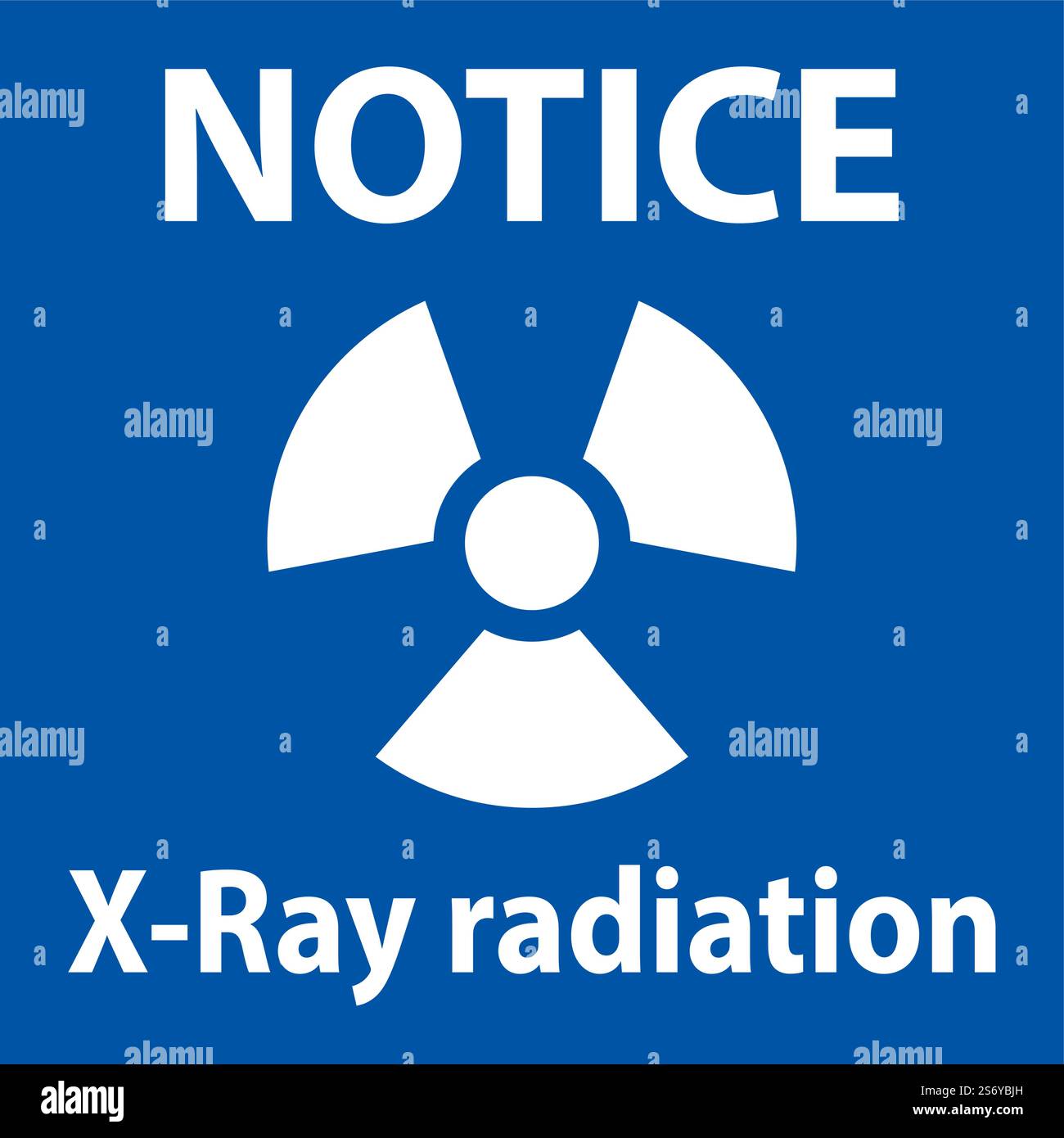 Notice Sign x-ray radiation On White Background Stock Vector Image ...