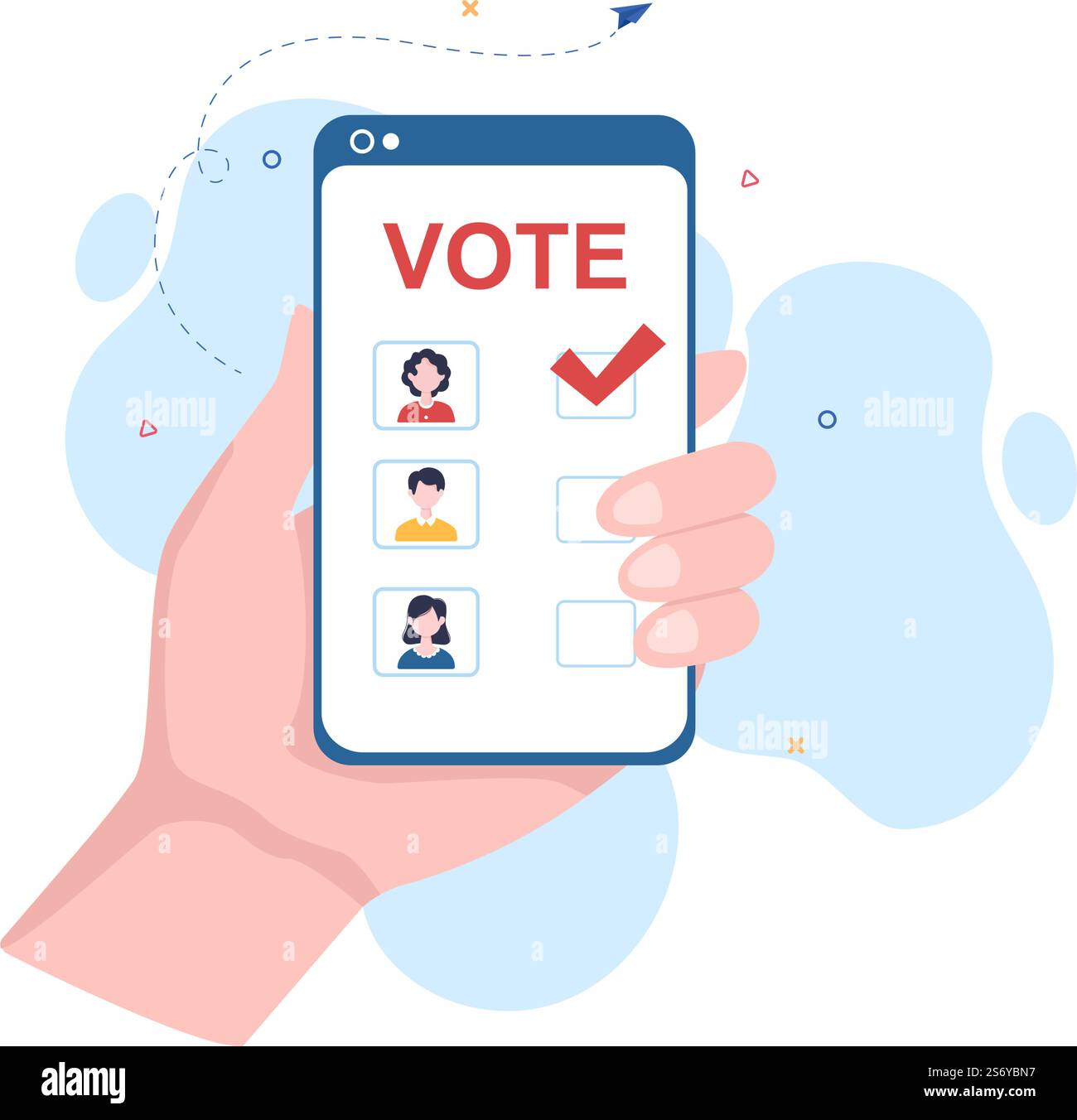 Political Candidate Cartoon Hand Drawn Illustration with Debates ...