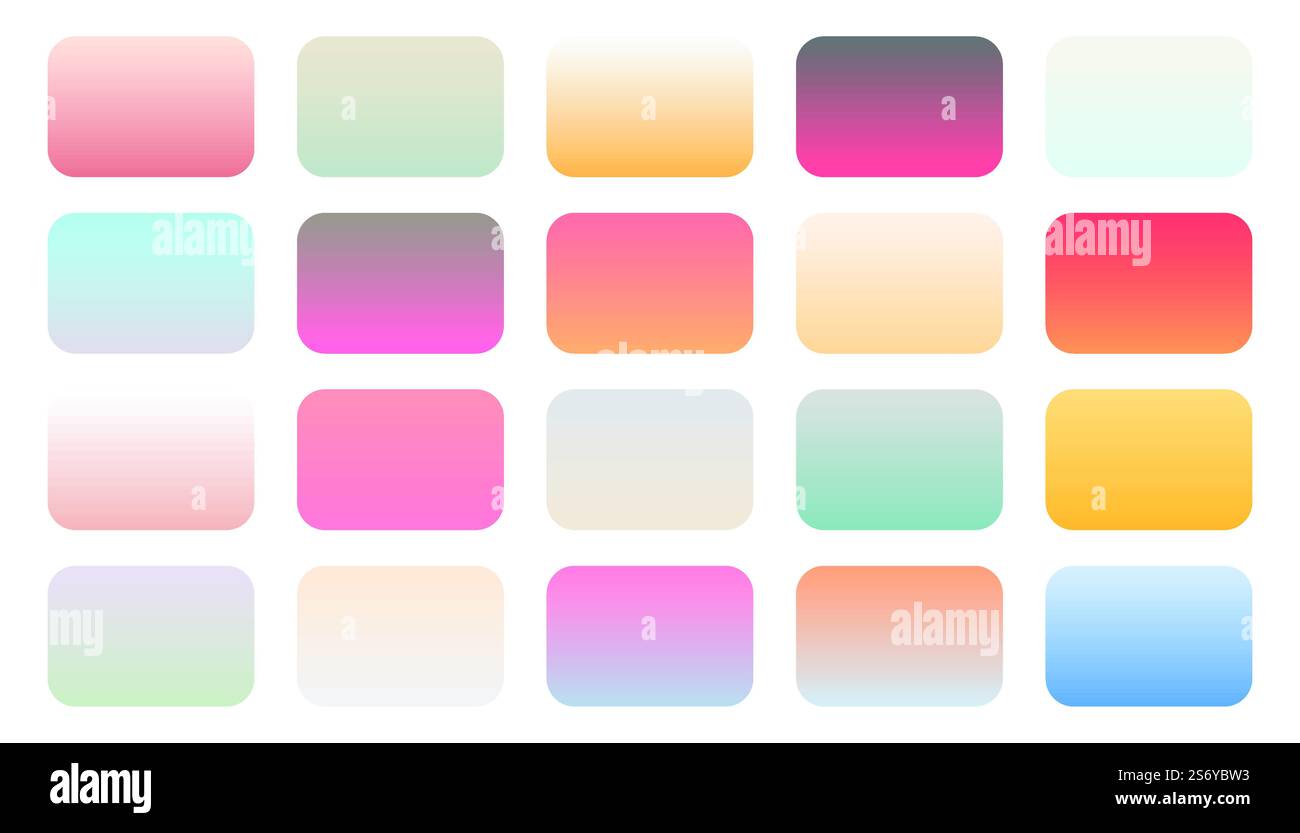 soft colorful gradients big set. soft colorful gradients big set vector ...