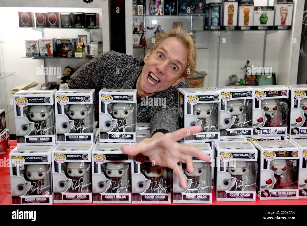 Burbank, United States. 11th Jan, 2025. Actor Doug Jones poses with a ...