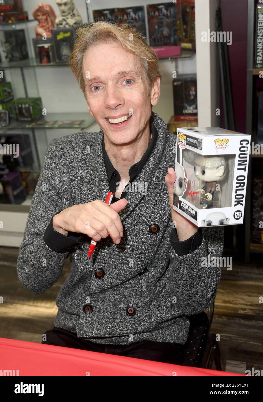 Burbank, United States. 11th Jan, 2025. Actor Doug Jones signs a FUNKO ...