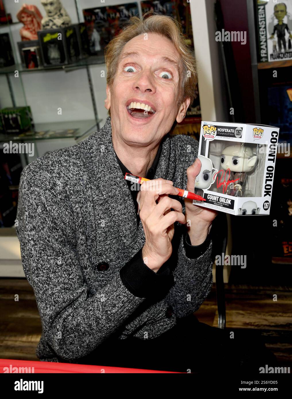 Burbank, United States. 11th Jan, 2025. Actor Doug Jones signs a FUNKO ...