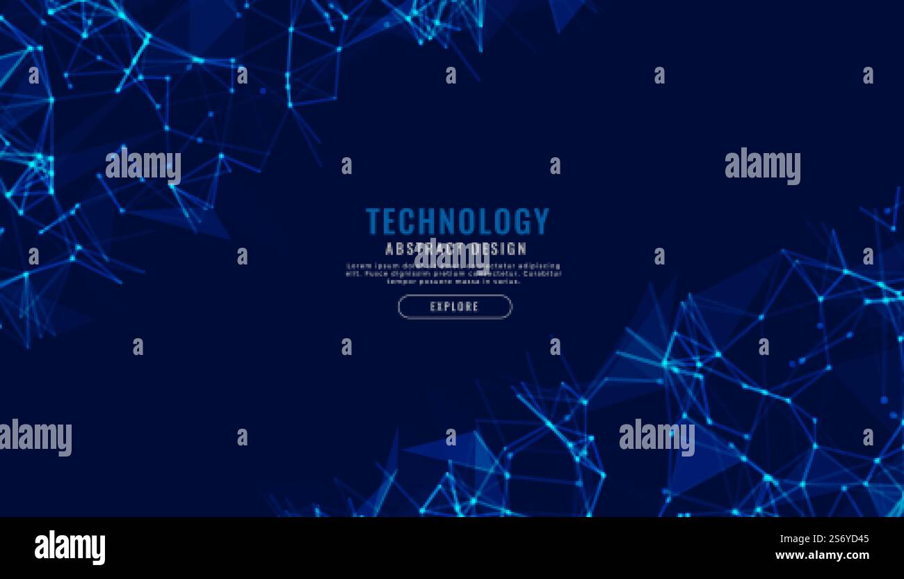 technology network mesh connection lines background Stock Vector Image ...