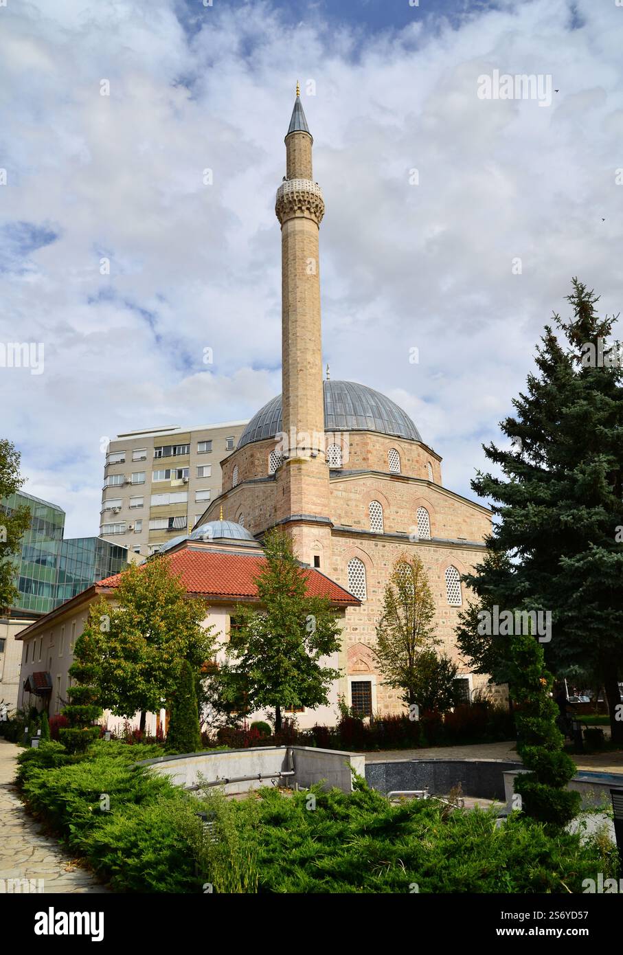 The historical Ishak Celebi Mosque in Bitola, Macedonia, was built ...