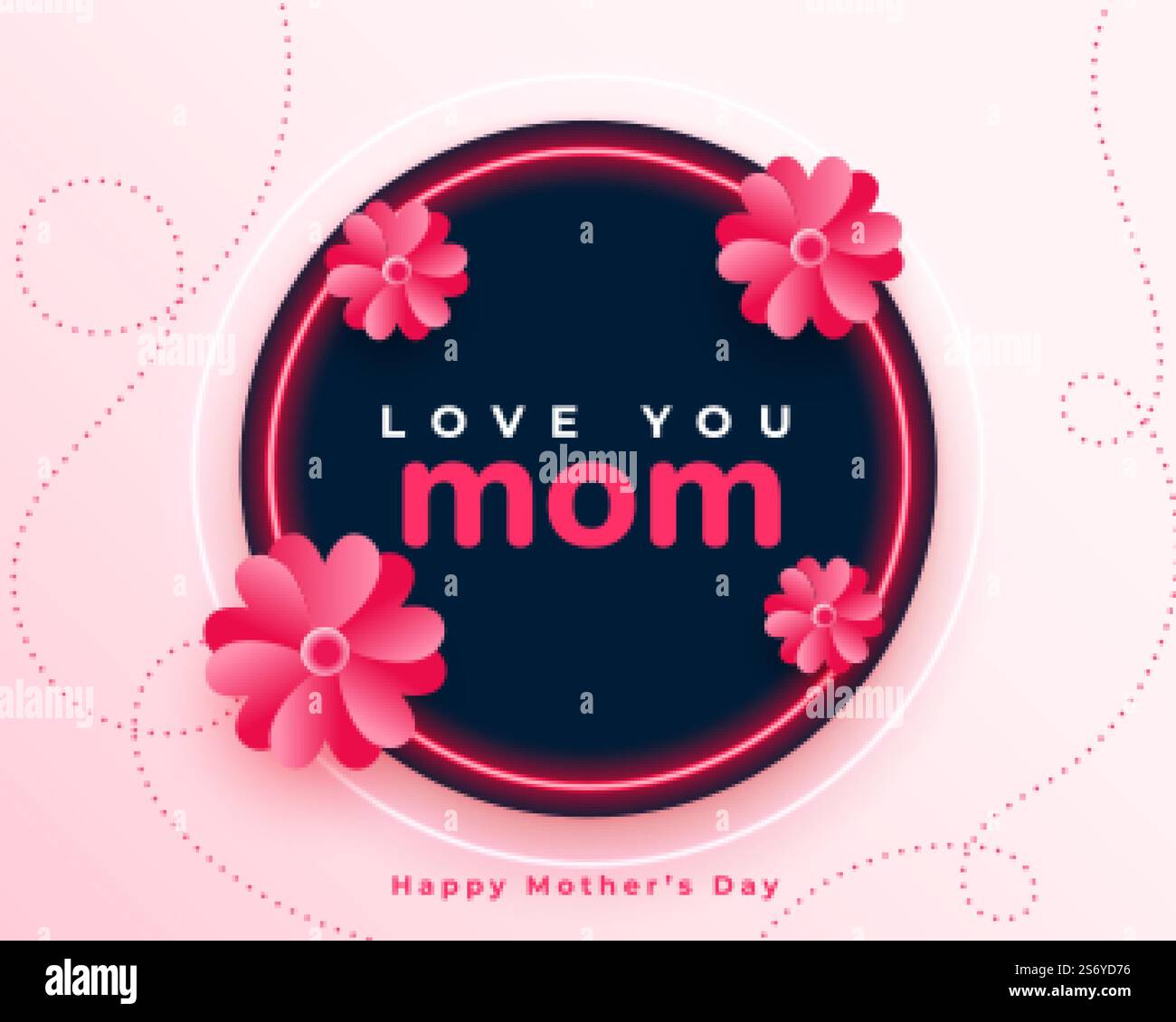 happy mothers day flower background design Stock Vector Image & Art - Alamy