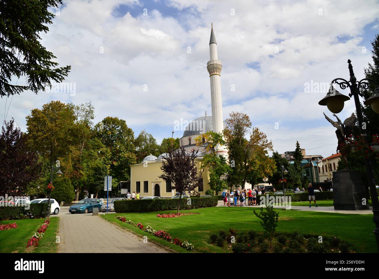 The historic New Mosque in Bitola, Macedonia, was built during the ...