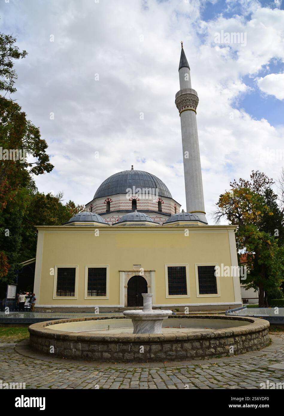 The historic New Mosque in Bitola, Macedonia, was built during the ...