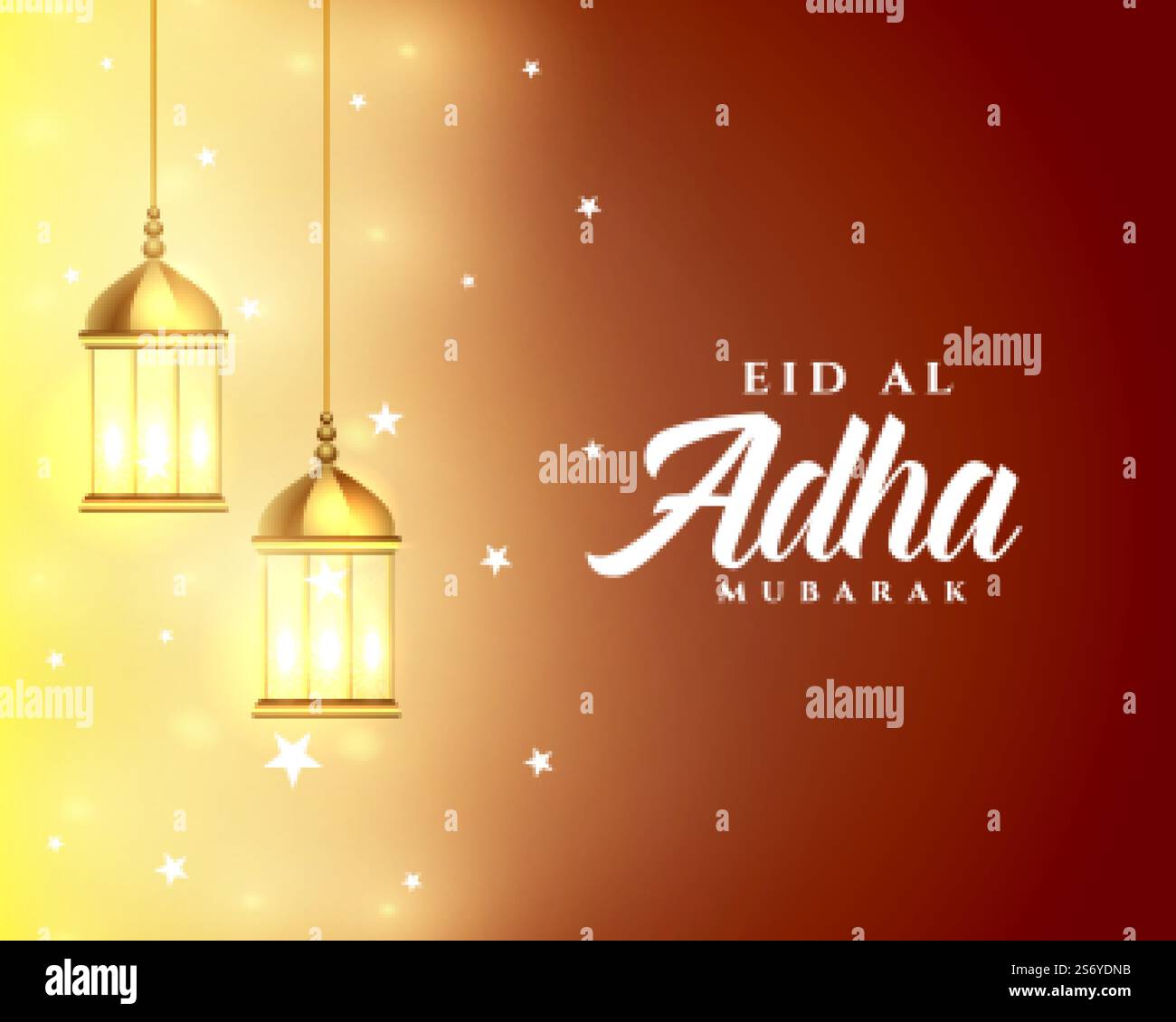 arabic style eid al asha festival card design Stock Vector Image & Art ...