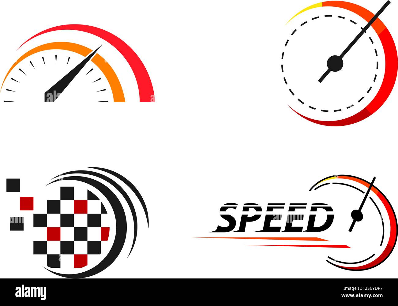 Speed racing logo vector flat design Stock Vector Image & Art - Alamy