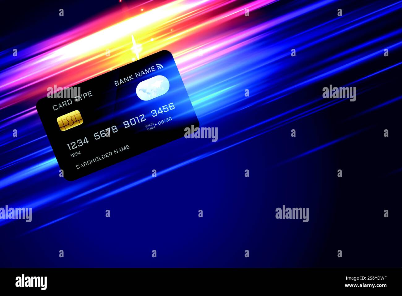 credit card background with speed lines streak Stock Vector Image & Art ...