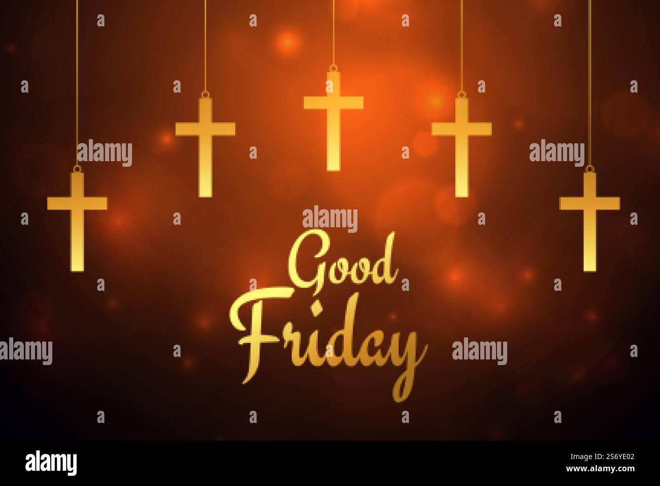 good friday hanging crosses background Stock Vector Image & Art - Alamy