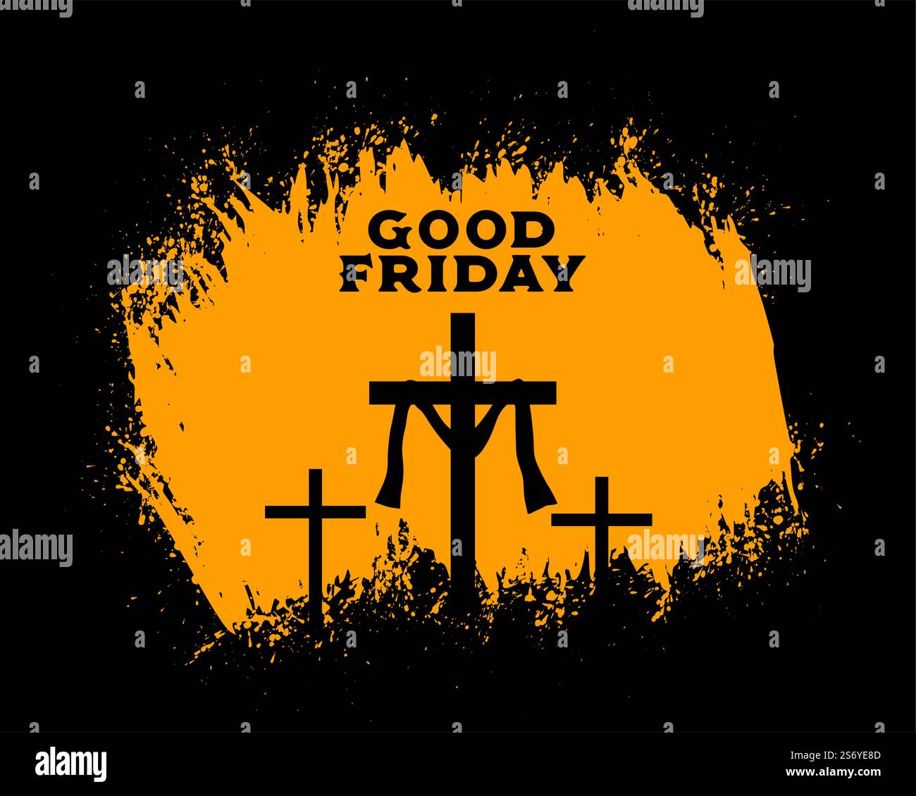 traditional good friday holy week poster design Stock Vector Image ...