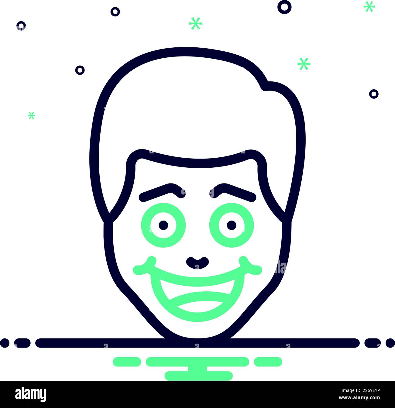 Icon for joyful, nonchalant Stock Vector Image & Art - Alamy