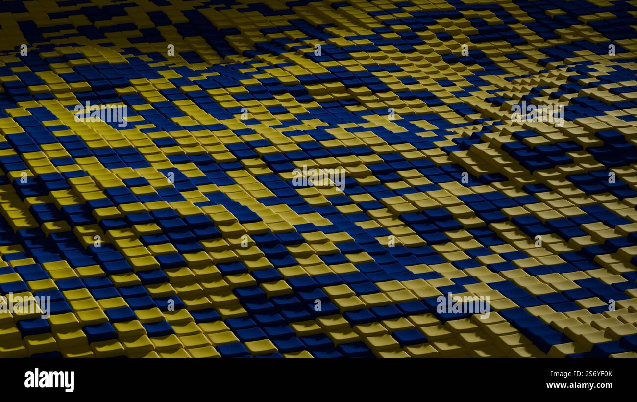 Abstract background multicolored cubes wave hi-res stock photography ...