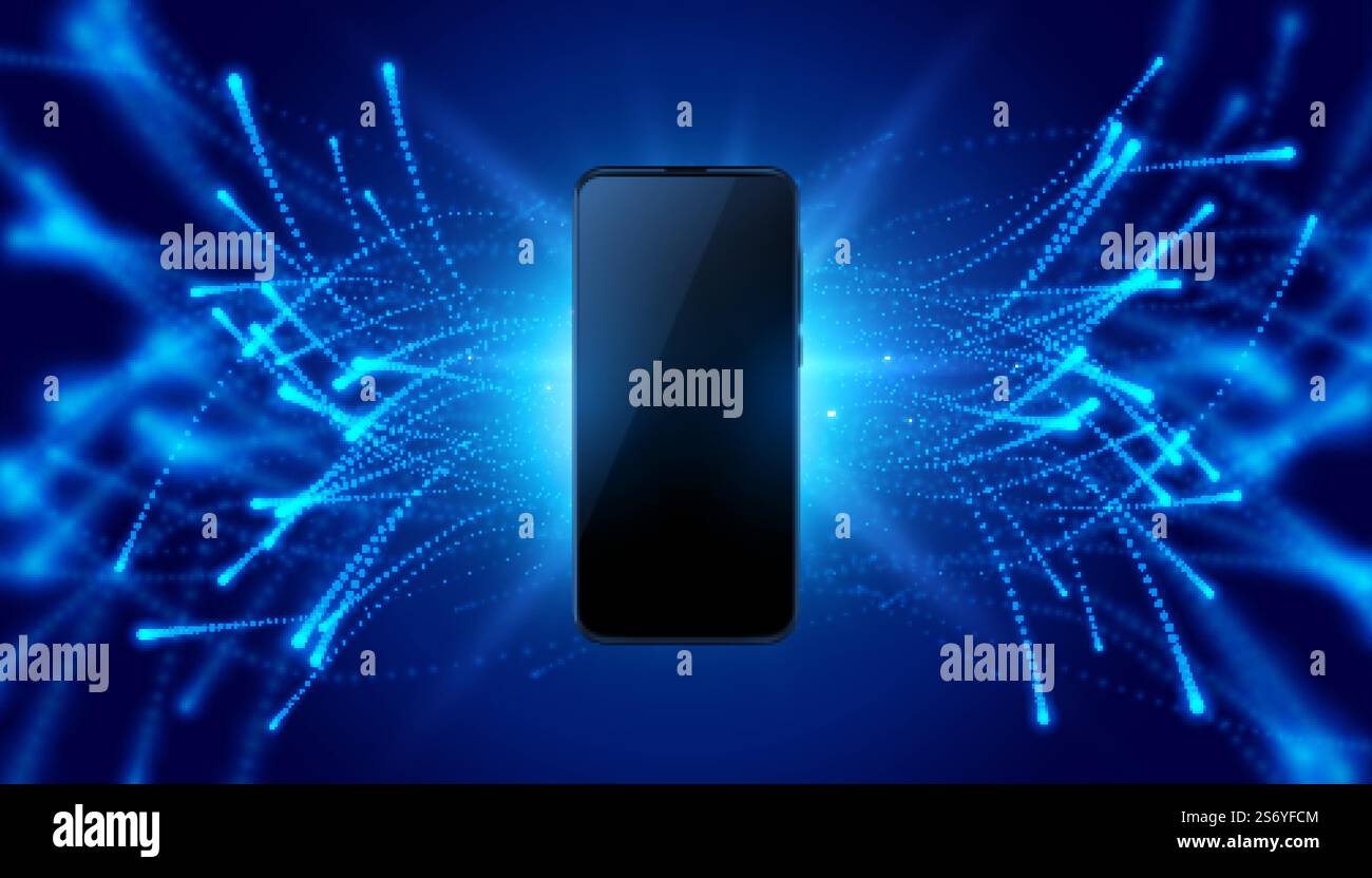 futuristic mobile concept technology style background Stock Vector ...