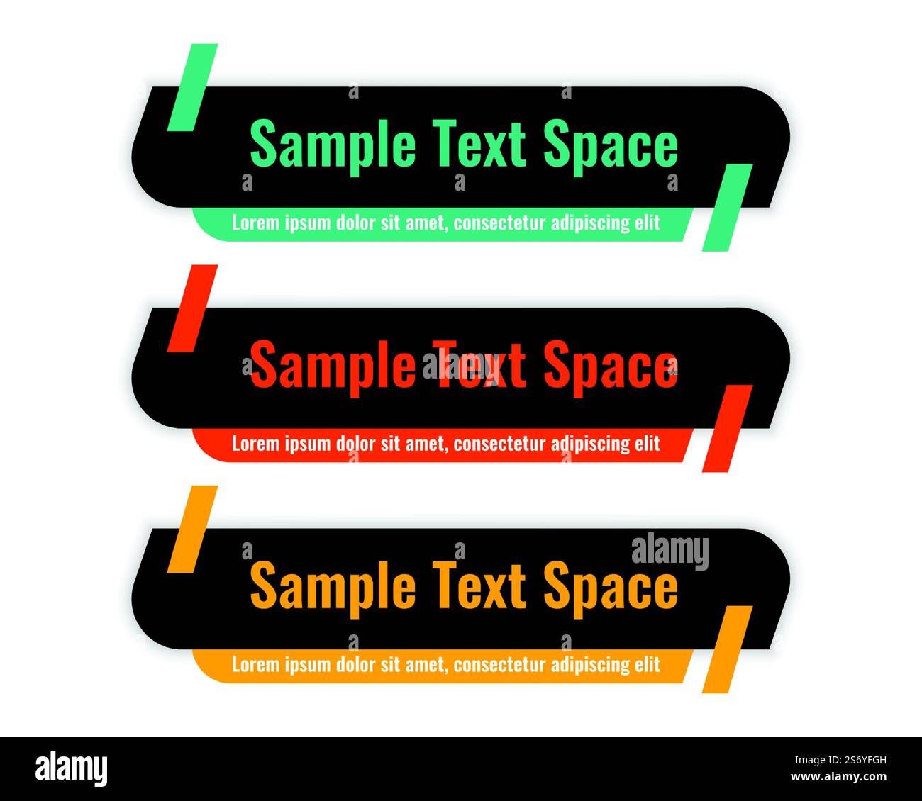 dark color modern lower third template design Stock Vector Image & Art ...
