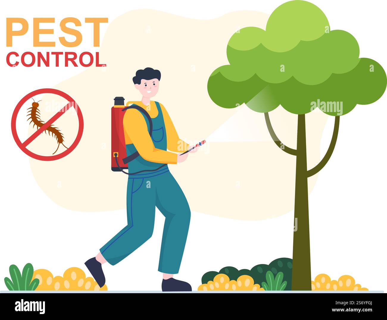 Pest Control Service with Exterminator of Insects, Sprays and House ...