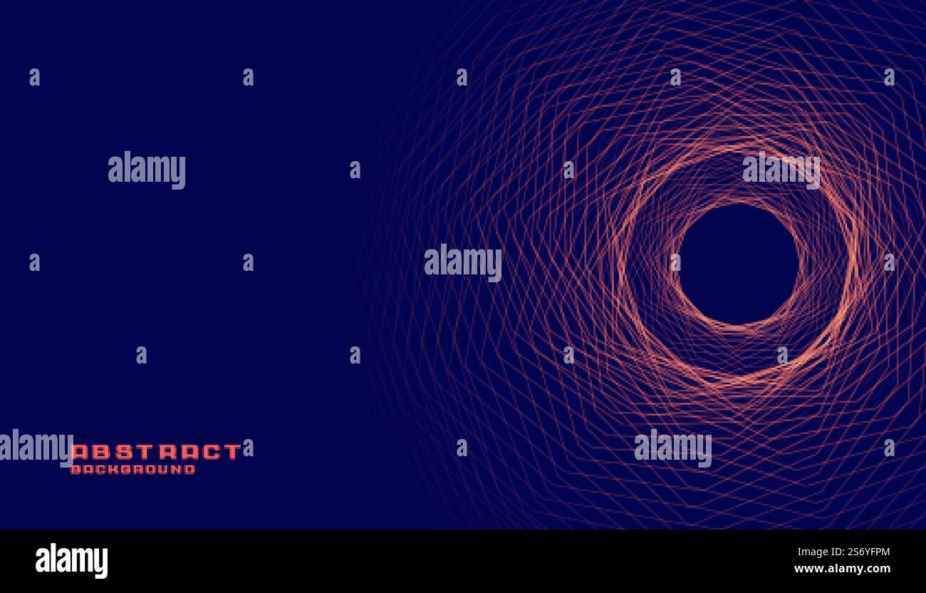circular lines visualization technology concept background Stock Vector ...