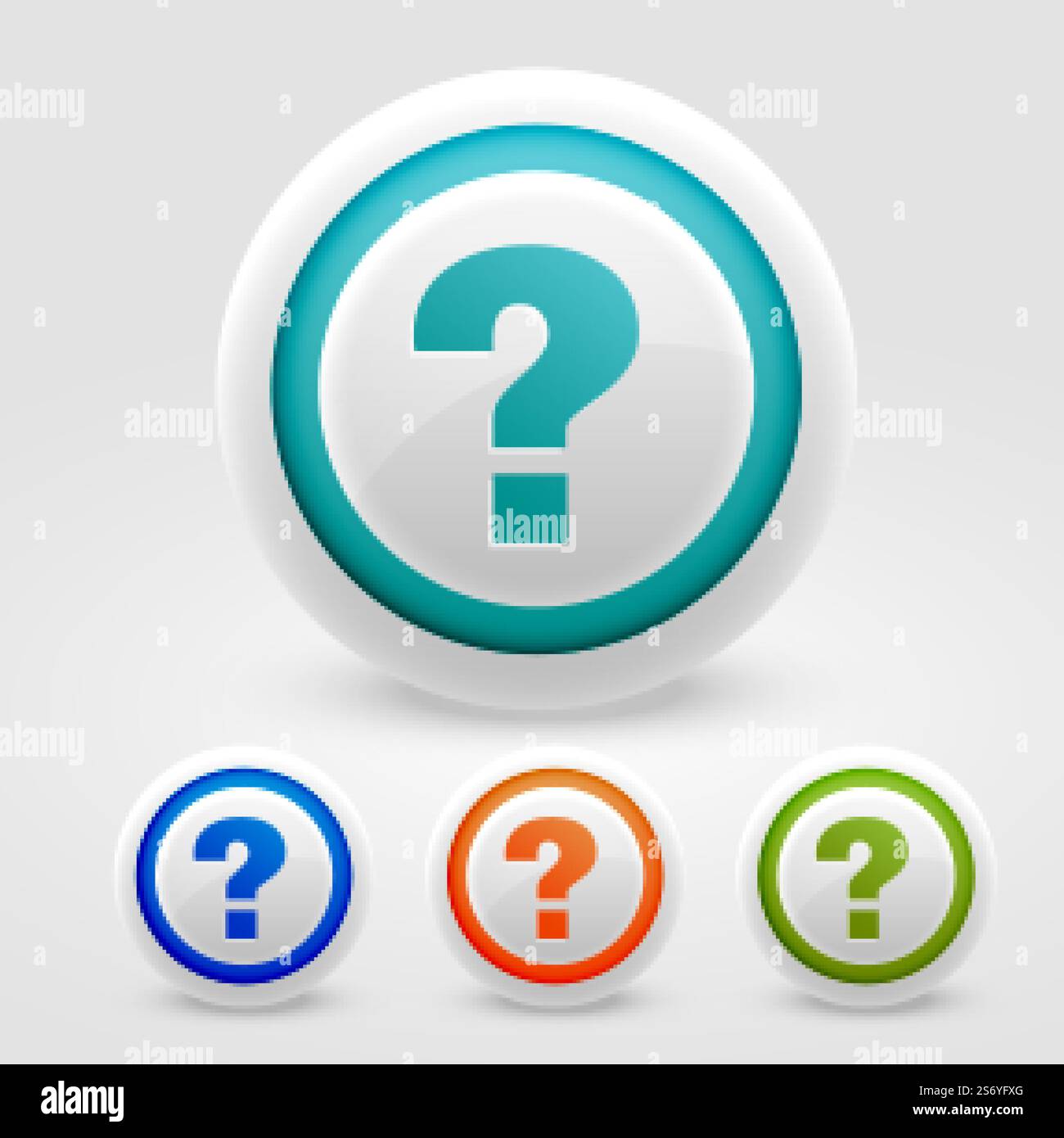 question mark buttons for help and support web purpose Stock Vector ...