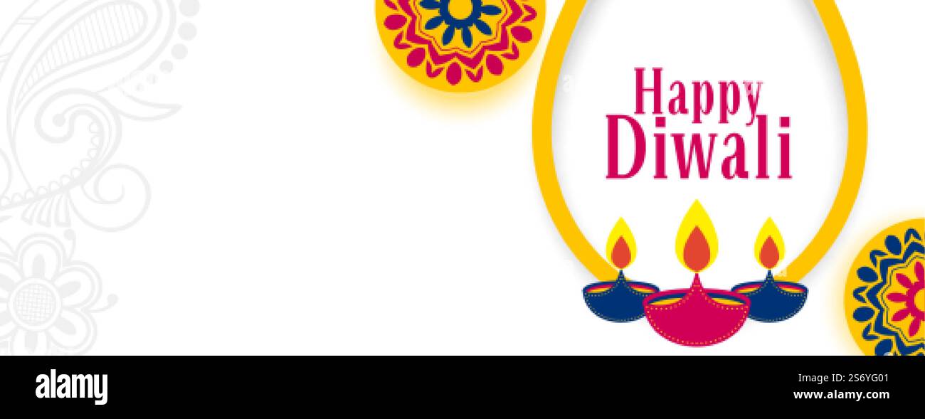 indian style happy diwali web header banner Stock Vector Image & Art ...