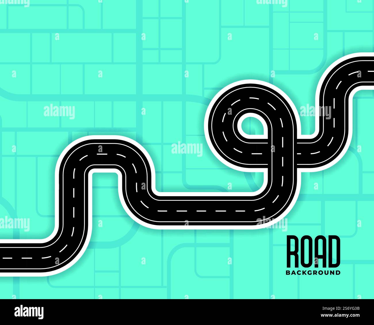 pathway route winding roads background Stock Vector Image & Art - Alamy