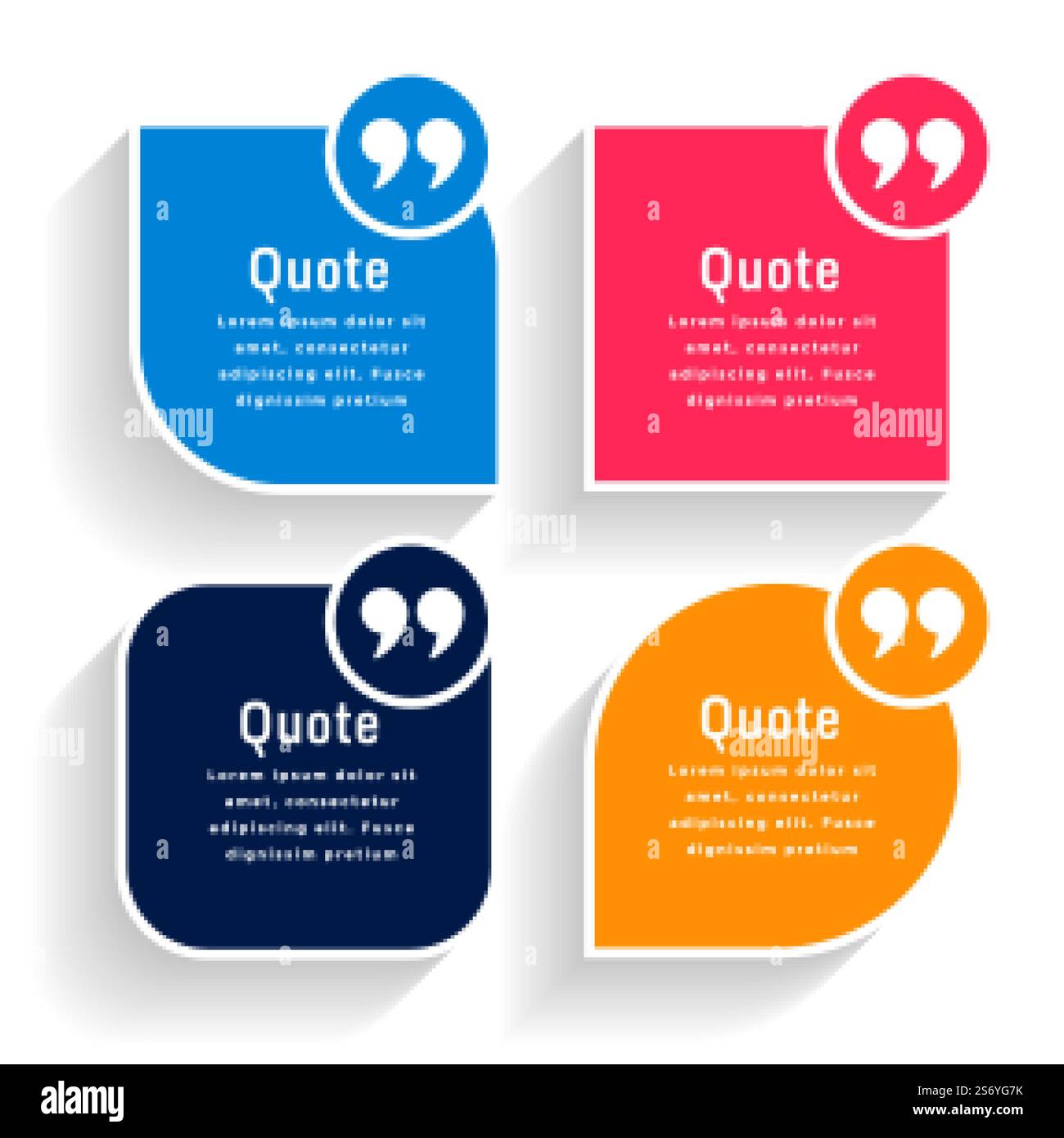 quotes text bubbles in various geometric shapes Stock Vector Image ...