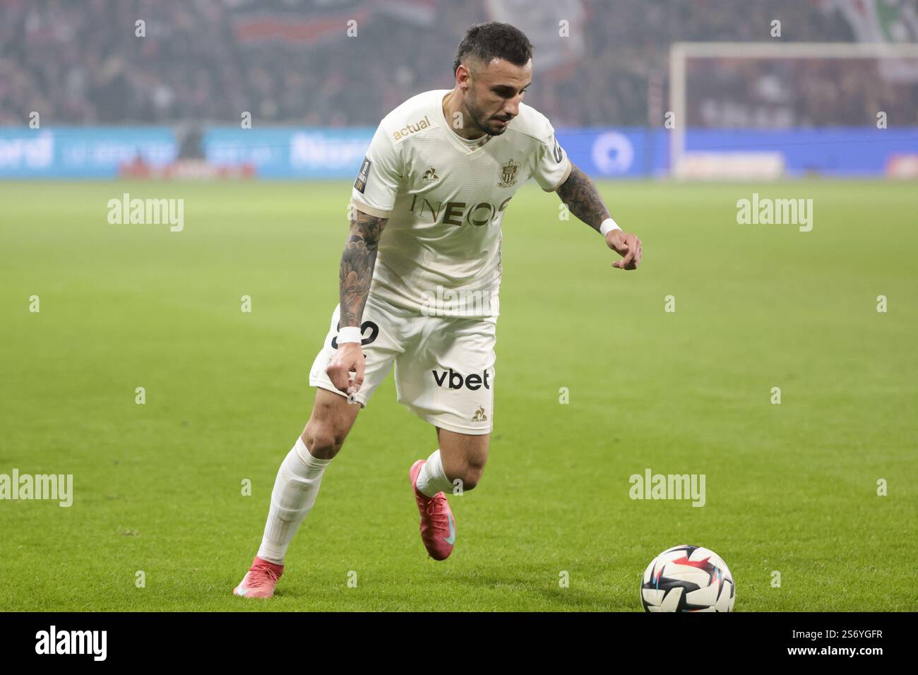 Jonathan Clauss of Nice during the French championship Ligue 1 football ...